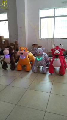 China Hansel rideable stuffed entertainment battery operated stuffed animal electric ride on toys for sale