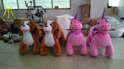 China Hansel l amusement playground children play game coin operated ride on stuffed animals for sale