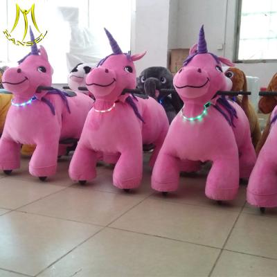 China Hansel  carnival stuffed animals for sale mall games for kids stuffed animal indoor riding unicorn for sale