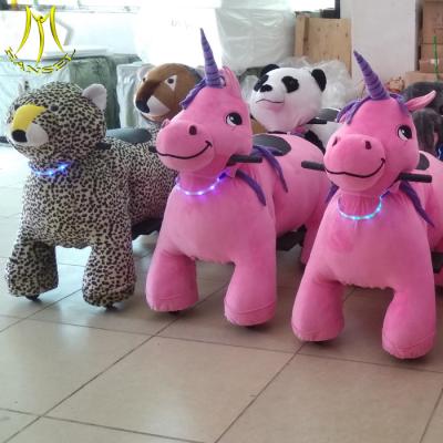 China Hansel battery operated ride animal plush zippy toy  amusement park games factory for sale