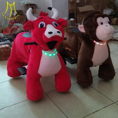China Hansel  coin operated go karts large plush horses animal electric scooter without coin for sale