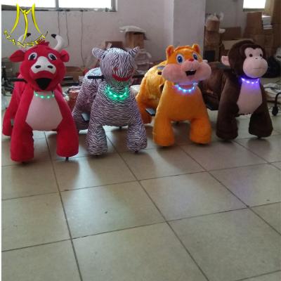 China Hansel Family ride on toys battery powered plush animal electric scooter for sale