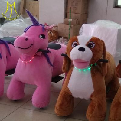 China Hansel  plush electric ride on 12v motor for animal ride for outdoor animal go kart for sale for sale