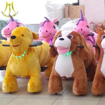 China Hansel  battery motorized plush riding cars for kids to ride electric paw patrol scooter for sale