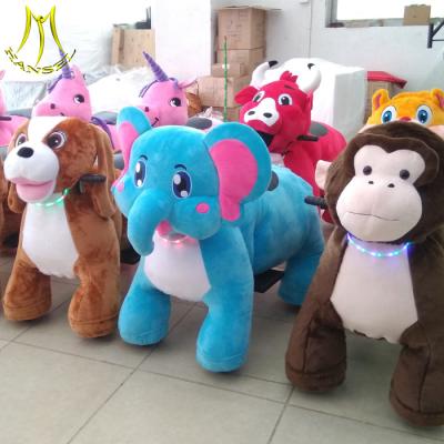 China Hansel high quality walking electric animal for park power wheels ride on animal for sale