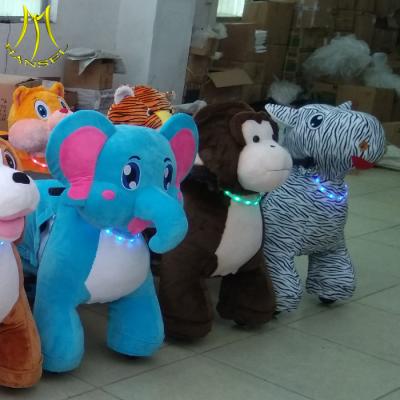 China Hansel    amusement park moving electric mountable plush motorized animal for kids for sale