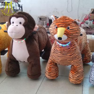 China Hansel  carnival rides walking animal plush power wheels ride on animal toy for sale