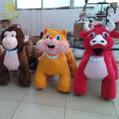 China Hansel   kids amusement motorized plush electric mountables riding animals for sale