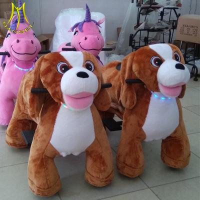 China Hansel  amusement park moving plush electric animals coin operated ride for sale