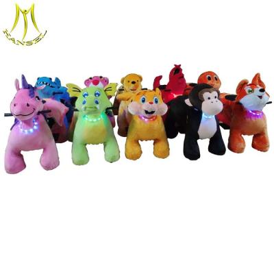 China Hansel 2019 new indoor and outdoor amusement kids coin operated walking animal ride for sale