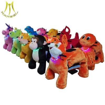 China Hansel  amusement park walking stuffed kids electric animal toy ride for sale