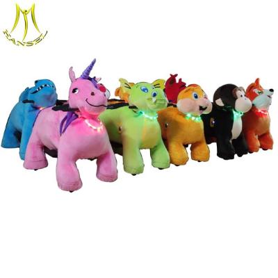 China Hansel entertainment children indoor playground battery operated walking animal rides for sale