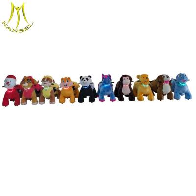China Hansel 2019 indoor party rent moving horse toys non electric scooters animal rides for baby and adults for sale