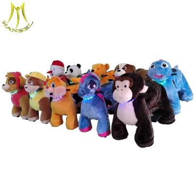 China Hansel indoor and outdoor coin operated walking animal ride on animal monkey toy for sale