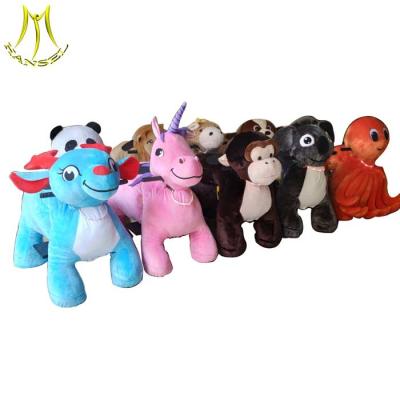 China Hansel entertainment animal electric scooter amusement park battery operated animal motor ride for adult for sale