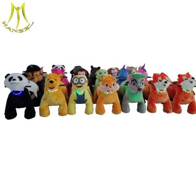 China Hansel commercial pluah walking animal battery ride on horse toy pony for kids and adults for sale