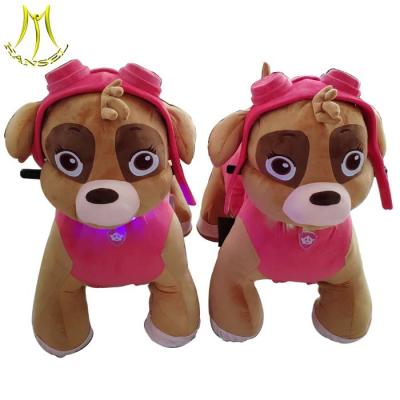 China Hansel latest coin operated electric kids paw patrol ride on animals in shopping mall for sale