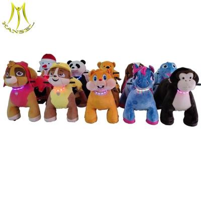 China Hansel hot selling safari animals large coin operated animal car for outdoor park for sale
