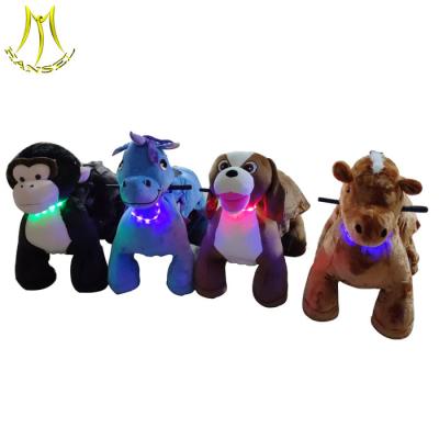 China Hansel   promotion price zoo kid coin operated kids battery powered animal bikes in mall for sale
