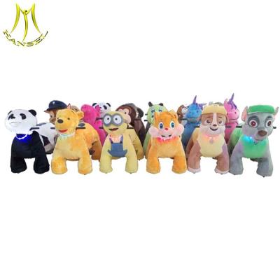 China Hansel kids commercial electric stuffed animals adults can ride for party rent for sale