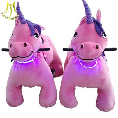 China Hansel  coin operated animal ride for mall no coins pet zoo electric ride on unicorn for sale