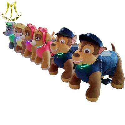 China Hansel  plush motorized animals ride on animal for shopping mall for sale