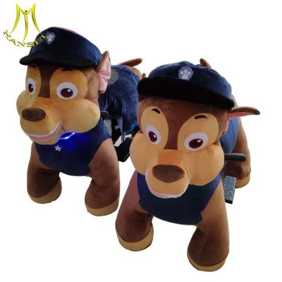 China Hansel popular battery operated stuffed animal ride electric ride on paw patrol for mall for sale