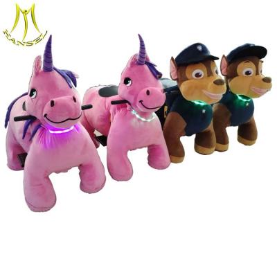 China Hansel   battery unicorn ride on horse electric ride animals for shopping mall for sale