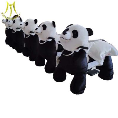 China Hansel party happy panda rides coin operated animal ride electric for kids for sale
