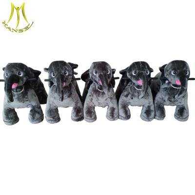 China Hansel plush body for plush animals electric toy walking elephant ride for outdoor park for sale
