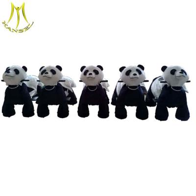 China Hansel   commercial plush walking animal adult ride on toys stuffed animals on wheels for sale