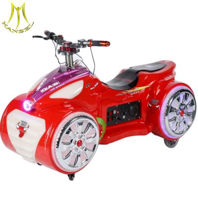 China Hansel kids amusement park products battery power mall ride motorbike for sale