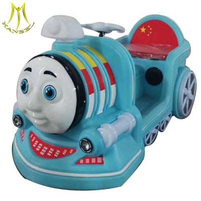 China Hansel outdoor playground battery power electric bumper car kids amusement ride on train for sale