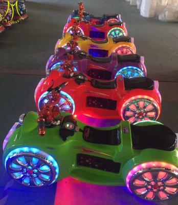 China Hansel outdoor plastic battery powered motorbike amusement park rides for kids for sale