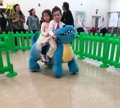 China Hansel walking and coin operated dog electrice plush ride on furry animals for sale