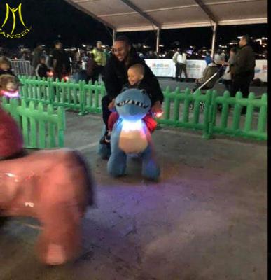 China Hansel wholesale plush animal coin operated ride on for mall for sale