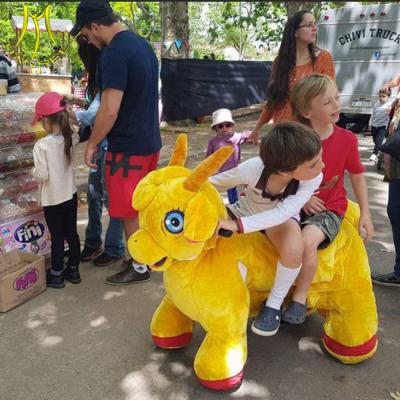 China Hansel Walking Robot Ride Motorized Plush Riding Animal Electric Animal Scooter Rides for sale