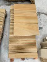 China 3cm Wood Veins Natural Sandstone Tiles for sale