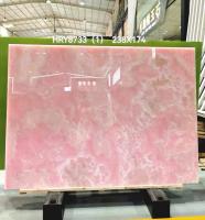 China Pink Onyx Luxury Marble Wall Panels for sale