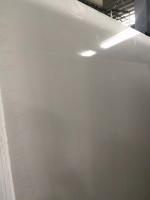 China Pure White Crystal Artificial Quartz Stone Slab Custom Quartz Slab 3cm 1.5cm for sale
