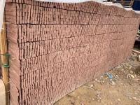 China Frost Resistant Red Sandstone Wall Cladding For Exterior Background Veneers for sale