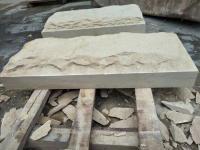 China natural split sandstone mushroom face for exterior wall cladding for sale