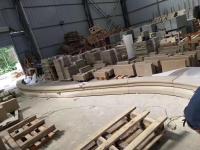 China Special Shaped Sandstone Carvings For Window Door Frame Stone Lines for sale