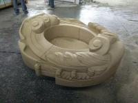 China 50mm European Style Sandstone Garden Ornaments Stone Relief Sculpture for sale