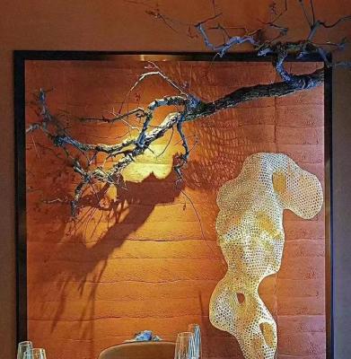 China Super Thin Outdoor Artificial Stone Panels Shop Decorations PU Travertine Stone Slabs for sale