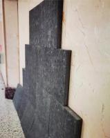 China 400x300mm Black Natural Sandstone Tiles For Outdooor Wall Claddidng for sale