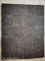 China 400x300mm Black Natural Sandstone Tiles For Outdooor Wall Claddidng for sale