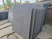 China 400x300mm Black Natural Sandstone Tiles For Outdooor Wall Claddidng for sale