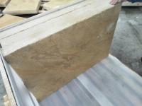 China 15mm Natural Yellow Sandstone Tiles Sandblasted Finish Sandstone Paving Tiles for sale