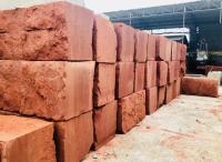 China Red Natural Sandstone Slabs For Building Decoration Abrasion Resistance for sale